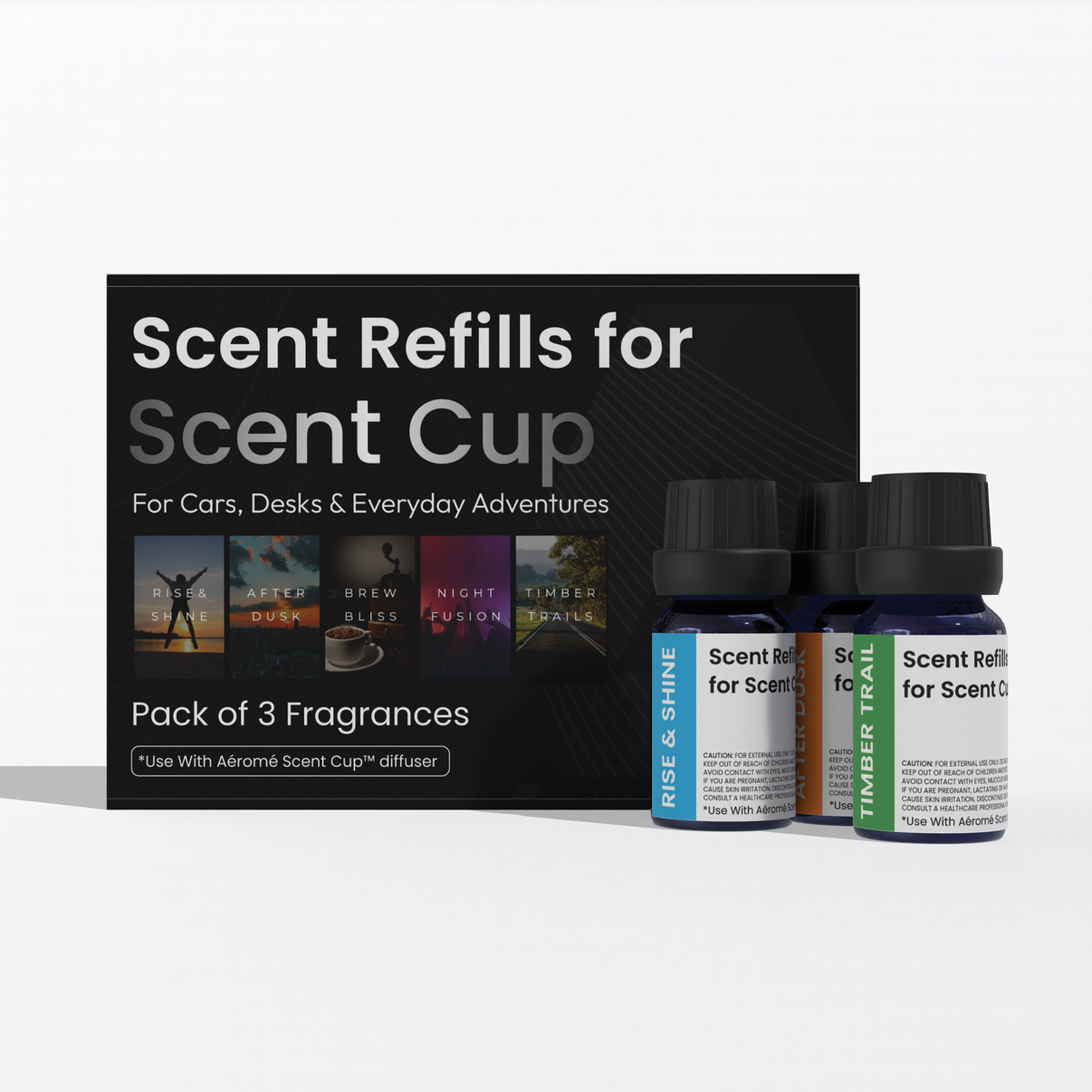 Refill Pack of 3 Fragrances (10ML Each) - Scentcup by Aéromé